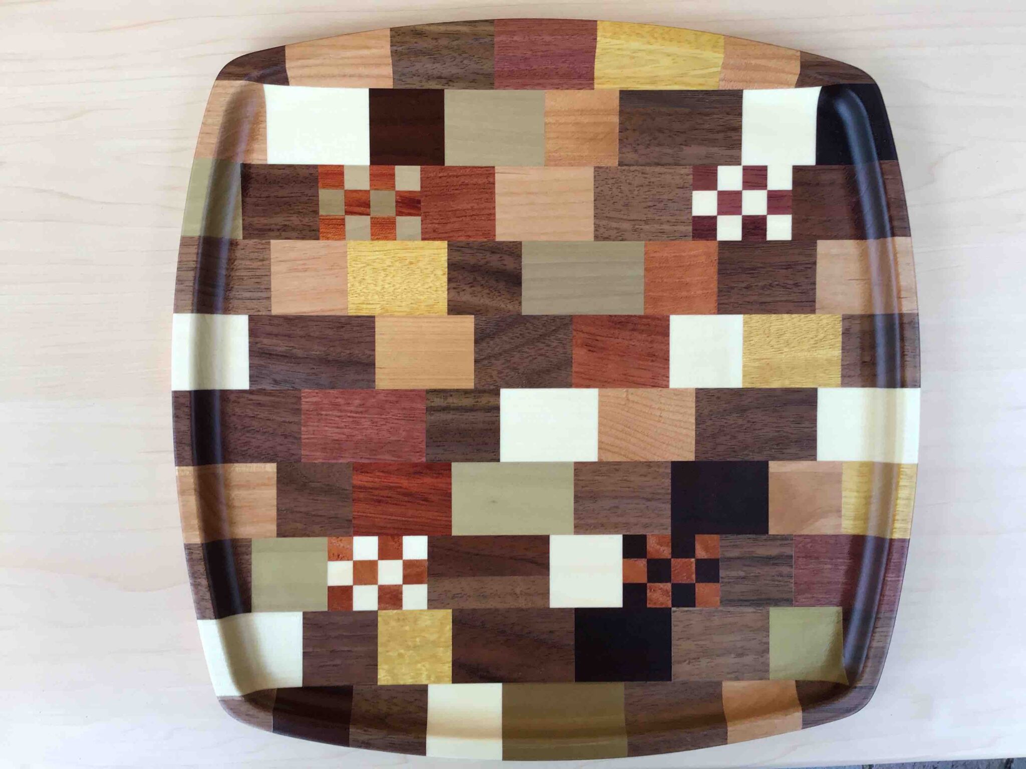 Yosegi Zaiku -Square Tray- We're All Made in Japan!